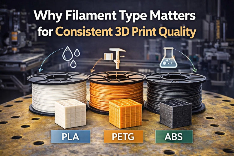 Why Filament Type Matters for Consistent 3D Print Quality