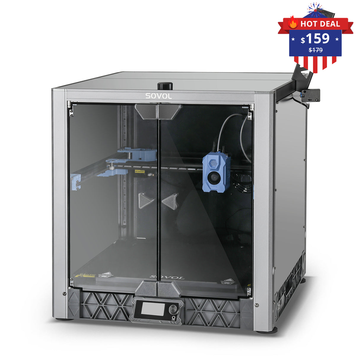 Sovol SV08 3D Printer Glass Open Enclosure