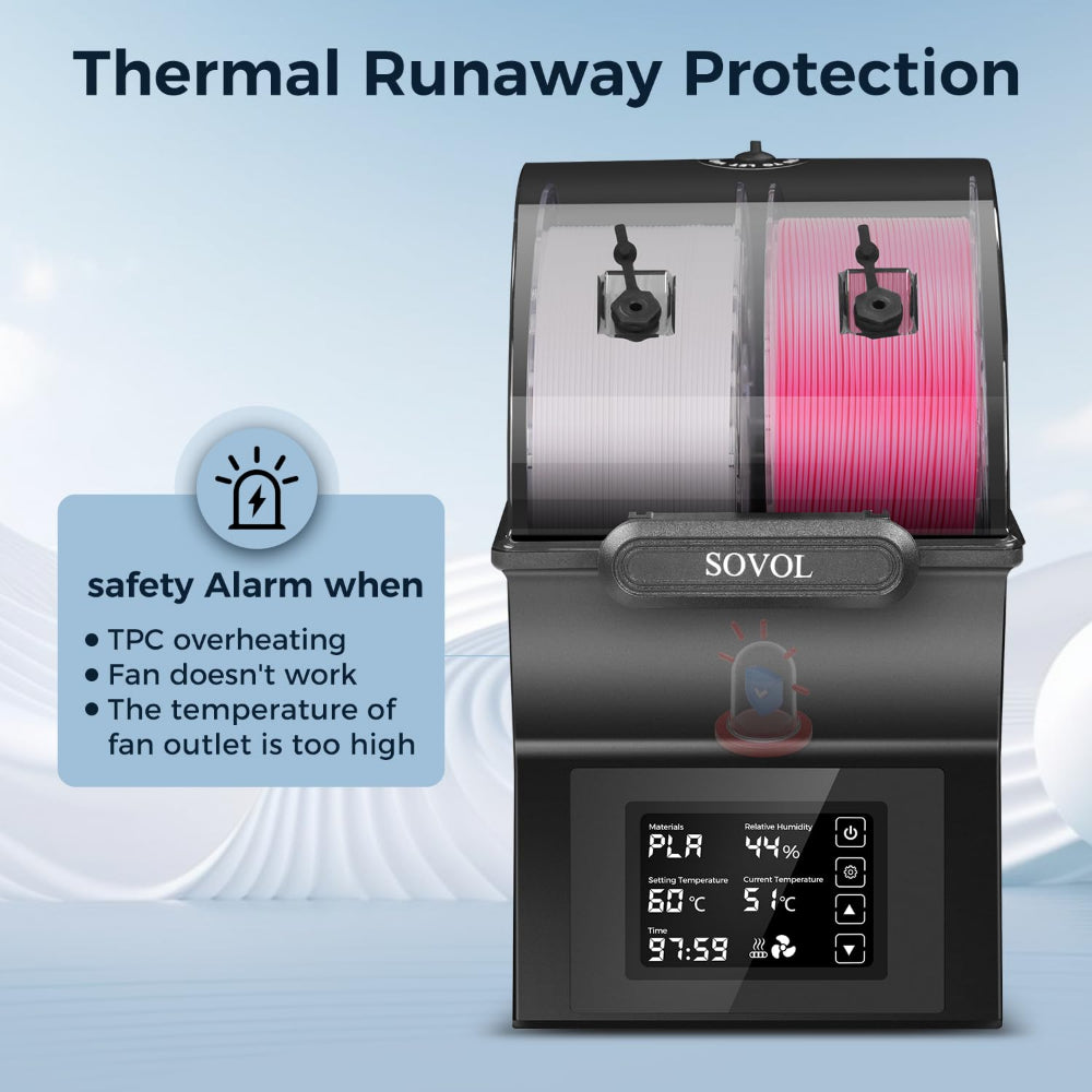 Sovol SH02 Filament Dryer Box Smart Temperature Control Dryer – SOVOL