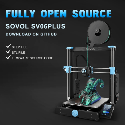 Sovol SV06 Plus 3D Printer - High Precision, Dual Gear Extruder, and ...